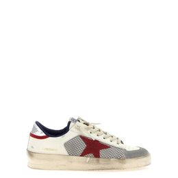Golden Goose Deluxe Brand Golden Goose Low-Top Sneaker - Heren Stardan Sneaker Wit/Grijs - Gr. 42 (EU) - in Beige - f&uuml;r Damen
