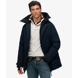 Superdry Herren City Gepolsterter Parka Mantel Navy - Gr&ouml;&szlig;e: L 102020200057956T003