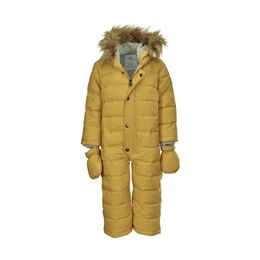 Skianzug "FIW 39 MNS ONPC", Kinder, Gr. 98/104, gelb (dunkelgelb), Oberstoff: 100% Polyester, Futter: 100% Polyester, Wattierung: 100% Polyester, FIRST INSTINCT BY Killtec, Sportanzüge, Wasserabweisender, atmungsaktiver Overall mit abnehmbaren Details