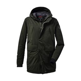 Parka Killtec "KOW 115 MN PRK", Herren, Gr. M, grün (olivgrün), Oberstoff: Oberseite: 100% Polyester (recycelt), Rückseite: 100% Polyester, Futter 1: 100% Polyamid/ Futter 2: 100% Polyester, Wattierung: 100% Polyester (recycelt), Jacken, Warm gefütterter, wasserabweisender Parka mit praktischen Features