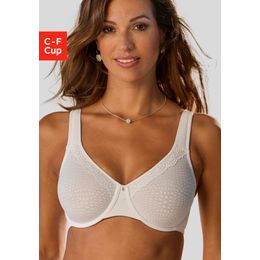 Minimizer-BH Nuance, Damen, Gr. 100, Cup E, wei&szlig;, Microtouch, Obermaterial: 89% Polyamid, 11% Elasthan, BHs Minimizer-BH, mit B&uuml;gel und leicht gef&uuml;tterten Tr&auml;gern, aus h&uuml;bschem Glanzjacquard