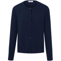 Peter Hahn - Strickjacke aus 100% Premium-Kaschmir, blau, Gr. 42 / M - Kaschmir