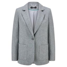 Fadenmeister Berlin - Blazer, t&uuml;rkis, Gr. 44 / L - Wolle