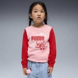 Puma Sweatshirt 'Little Runners' Jungen Gr&ouml;&szlig;e 110 pink / rot / wei&szlig;