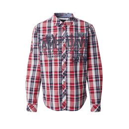 CAMP DAVID Button Up Shirt 'Heli Flight' male Red size L