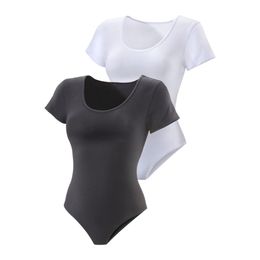 Vivance T-Shirt-Body Damen Gr&ouml;&szlig;e XS/S schwarz / wei&szlig;