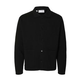 Selected Strickjacke 'SLHMIKE' Herren Gr&ouml;&szlig;e L schwarz