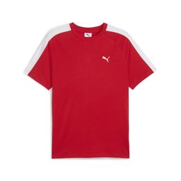 Puma T-Shirt 'T7' Herren Gr&ouml;&szlig;e S rot / wei&szlig;