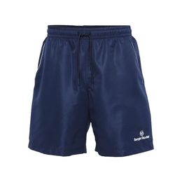 Sergio Tacchini Shorts Herren Größe 35/36 blau / weiß
