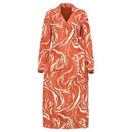 Selected Kleid 'SIRINE' Damen Größe 34 orange / weiß Winterkleid
