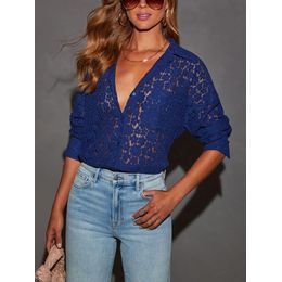 LA Angels Bluse in Dunkelblau - 71% | Gr&ouml;&szlig;e L | Damen-blusen