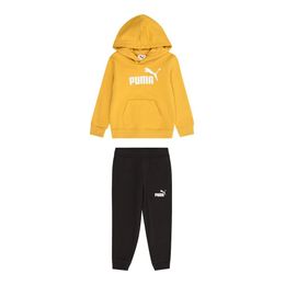 Puma Jogginganzug 'ESS No.1' Jungen Größe 110 curry / schwarz / weiß