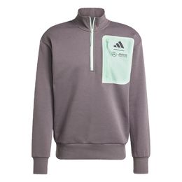 adidas Performance Sportsweatshirt 'Mercedes - AMG Petronas Formula One Team Premium Woven Fleece' Herren Größe M hellblau / grau