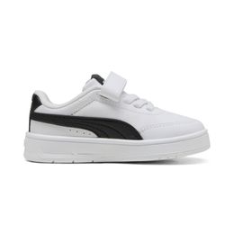 Puma Sneaker 'Court Classic Clean AC Inf' Jungen Gr&ouml;&szlig;e 19 schwarz / wei&szlig;