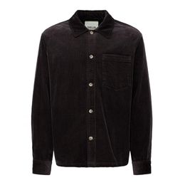 !Solid Button Up Shirt 'INGVI' male Black size S