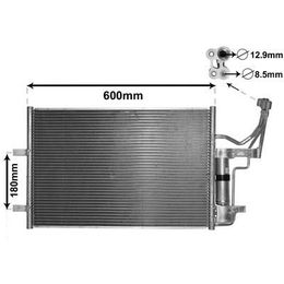 Van Wezel Kondensator, Klimaanlage für MAZDA C0Y2-61-48Z CBY56148ZA BPYK-61-48Z 27005184
