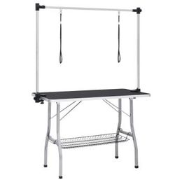 vidaXL Verstellbarer Hundepflegetisch 110 x 60 x 76 cm (L x B x H)