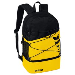 Erima Six Wings Rucksack in gelb/schwarz | Gr.: onesize