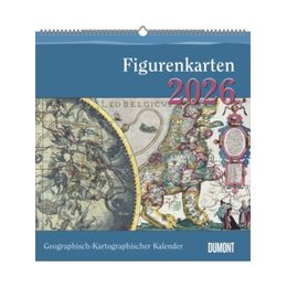 DuMont Kalenderverlag Kalender - DUMONT - Geographisch-Kartographischer Kalender: Figurenkarten 2026 | Gr.: onesize