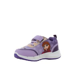 Disney Frozen Sneaker mit Frozen Anna und Elsa Motiv, in Lila - Leuchtende Sohle | Gr.: 27
