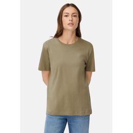 Camel Active T-Shirt aus reiner Baumwolle in Hellkhaki | Gr.: M