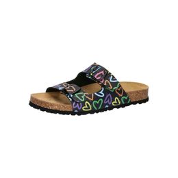 Lico Pantoffel "Bioline Heart" in Schwarz | Gr.: 38