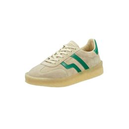 Gant Footwear Leder-Sneakers "Cuzima Crepe" in Beige/ Gr&uuml;n | Gr.: 39