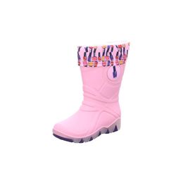 Bockstiegel Regenstiefel Gef&uuml;ttert in rosa | Gr.: 26/27