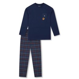 Schiesser Schlafanzug Nightwear in Dunkelblau | Gr.: 152