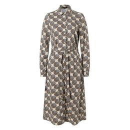 More & More More & More Kleid in Beige/ Dunkelbraun | Gr.: 32