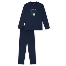Schiesser Schlafanzug Nightwear in Dunkelblau | Gr.: 140