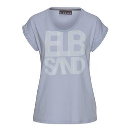 ELBSAND T-Shirt in blau meliert | Gr.: L