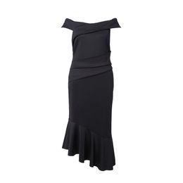 Ulla Popken Midikleid in schwarz | Gr.: 52 - Normalgröße