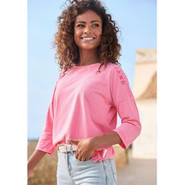 ELBSAND 3/4-Arm-Shirt in pink-orange | Gr.: XXL