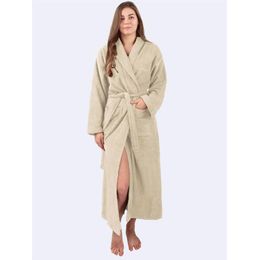 Normani Bademantel aus 100 % Baumwolle Lola in Beige | Gr.: 6XL