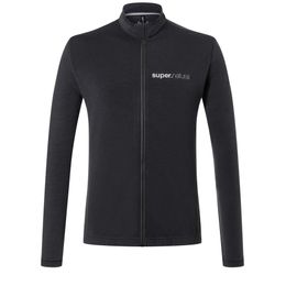 super.natural Merino Fahrradtrikot M GRAVIER WARM LS in schwarz | Gr.: XXL
