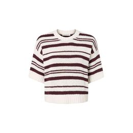 MOSS COPENHAGEN Pullover MSCHHannalie in schoko weiß - 0002 | Gr.: XS/S