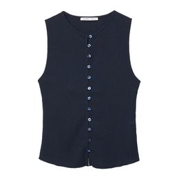 Pull&Bear Pull&Bear Strickweste Damen Gr&ouml;&szlig;e XL navy