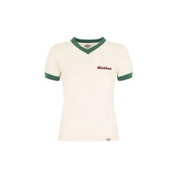 Dickies T-Shirt 'Slayden Ringer' Damen Gr&ouml;&szlig;e M hellbeige / tanne