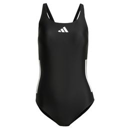 adidas Performance Active Swimsuit '3-Stripes C-Back' female size M Black / White
