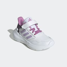 Klettschuh adidas Sportswear "TENSAUR RUN 3.0 KIDS", Gr. 34, lila (cloud weiß, powder plum, preloved lila), Synthetik, Schuhe