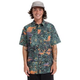 Kurzarmhemd Quiksilver "Apero Classic", Herren, Gr. M, US-Gr&ouml;&szlig;en, india ink hidden gem, 100% Baumwolle, Hemden