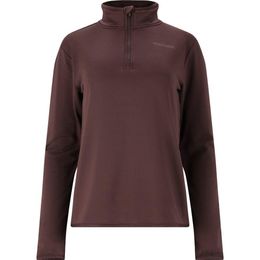 Endurance Vironic Waffle Melange Loose Fit Midlayer Bekleidung Damen rot