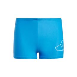 adidas Performance Sportbademode 'Performance Big Bars Swim Boxers' Jungen Größe 164 blau / weiß