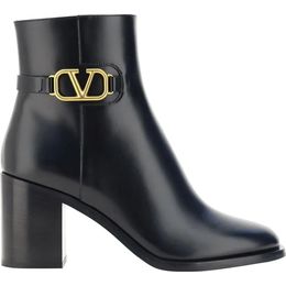 Valentino Garavani Stiefel & Boots - Bootie VLogo Signature - Gr. 36,5 (EU) - in Schwarz - f&uuml;r Damen