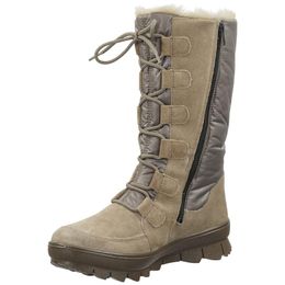 Legero Schnürstiefel »Stiefel Leder/Textil« Beige/Rosa 41,5 41,5 Verschluss: Schnürung