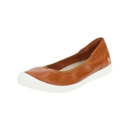Softinos Ballerina »Ballerinas Leder« Orange 40 40 Verschluss: Schlupfschuh