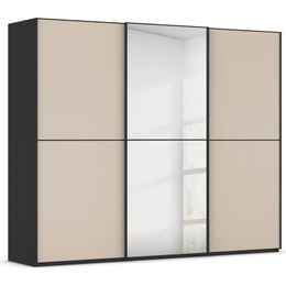 Rauch Schwebet&uuml;renschrank &raquo;Kleiderschrank Schrank Garderobe Schlafzimmerschrank SCALE-DUO&laquo; edle zweigeteilte T&uuml;ren Spiegel/Glas-Mix 3 Zierleisten MADE