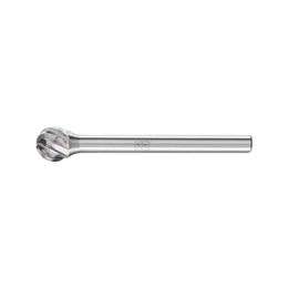 Pferd Hartmetall Hochleistungsfrässtift INOX Kugel KUD Ø 06x05 mm Schaft-Ø 3 mm für Edelstahl (21213082)