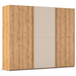 Rauch Schwebet&uuml;renschrank &raquo;Kleiderschrank Schrank Garderobe Schlafzimmerschrank SCALE-WOOD&laquo; edle geteilte Front in massiver Asteiche mit Glast&uuml;ren 